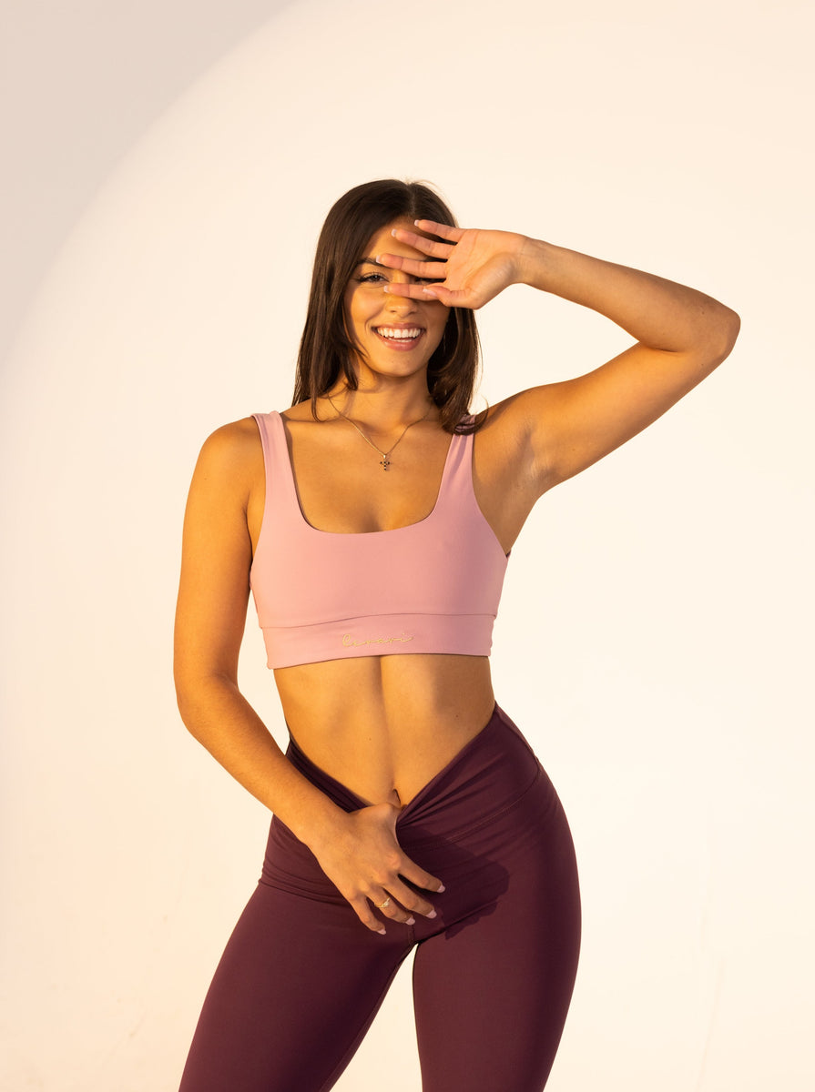CORE 6-Way Reversible Sports Bra - Rhode/Blush Pink – Levavi
